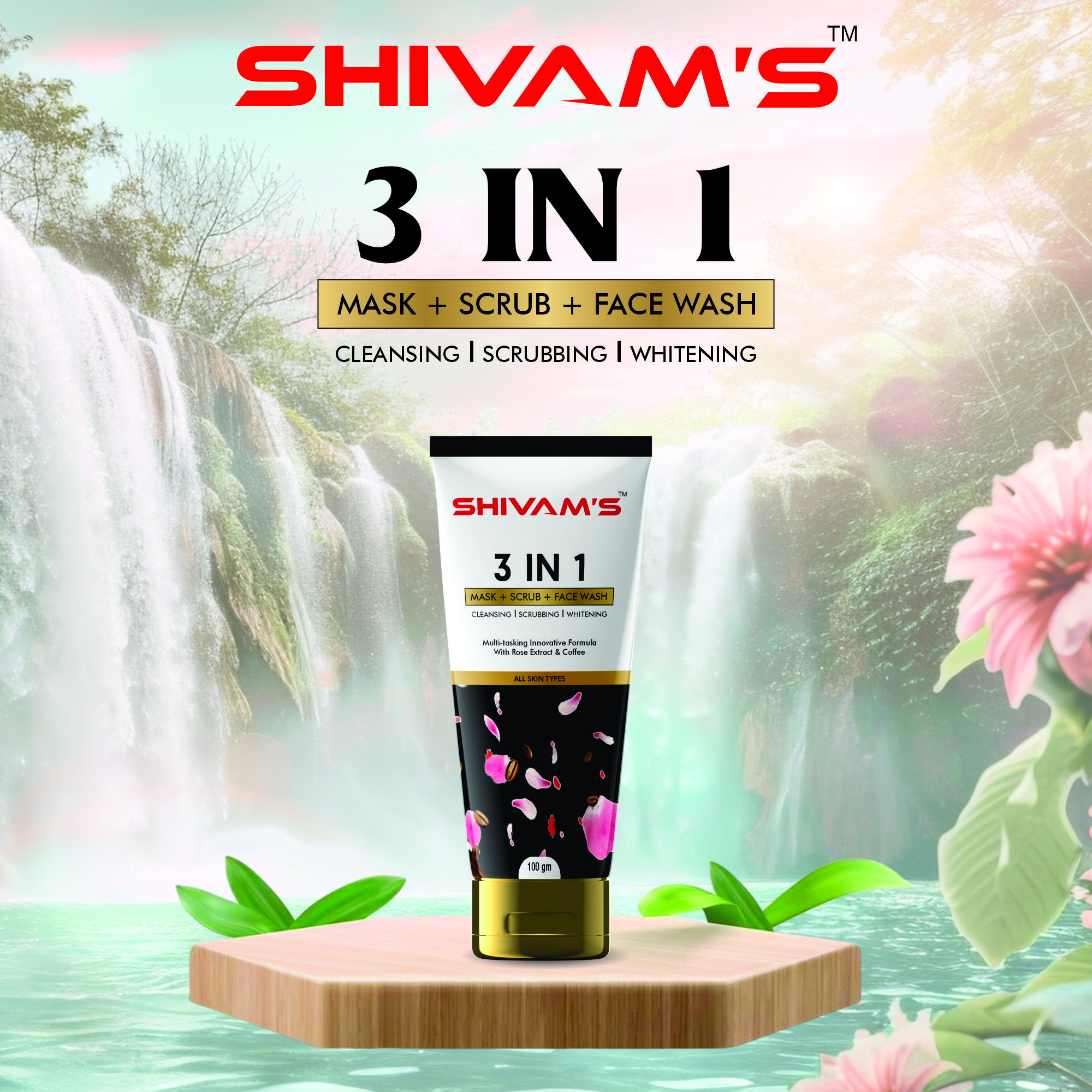 3in1 Face Mask/Scrub/Wash - ShivamSevaa